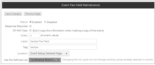 *Event Flex Fields – Learning Stream & GoSignMeUp Gold Support
